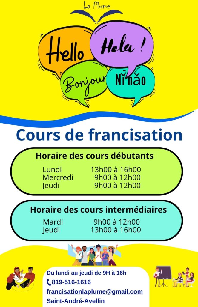 Ateliers de francisation - Notre-Dame-de-la-Paix